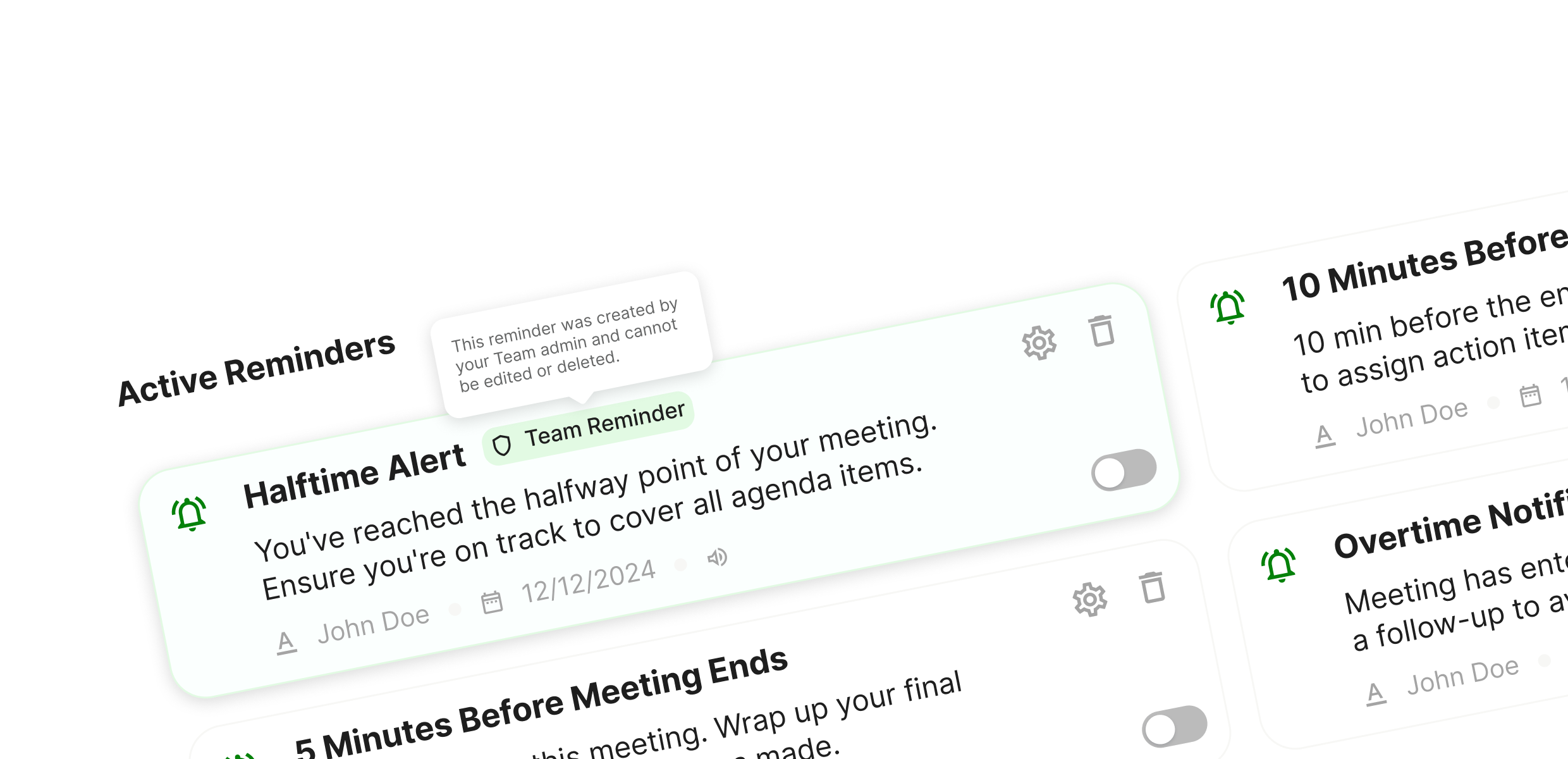 Minute Minder - Google Meet timer & agenda cues for on‑time meetings